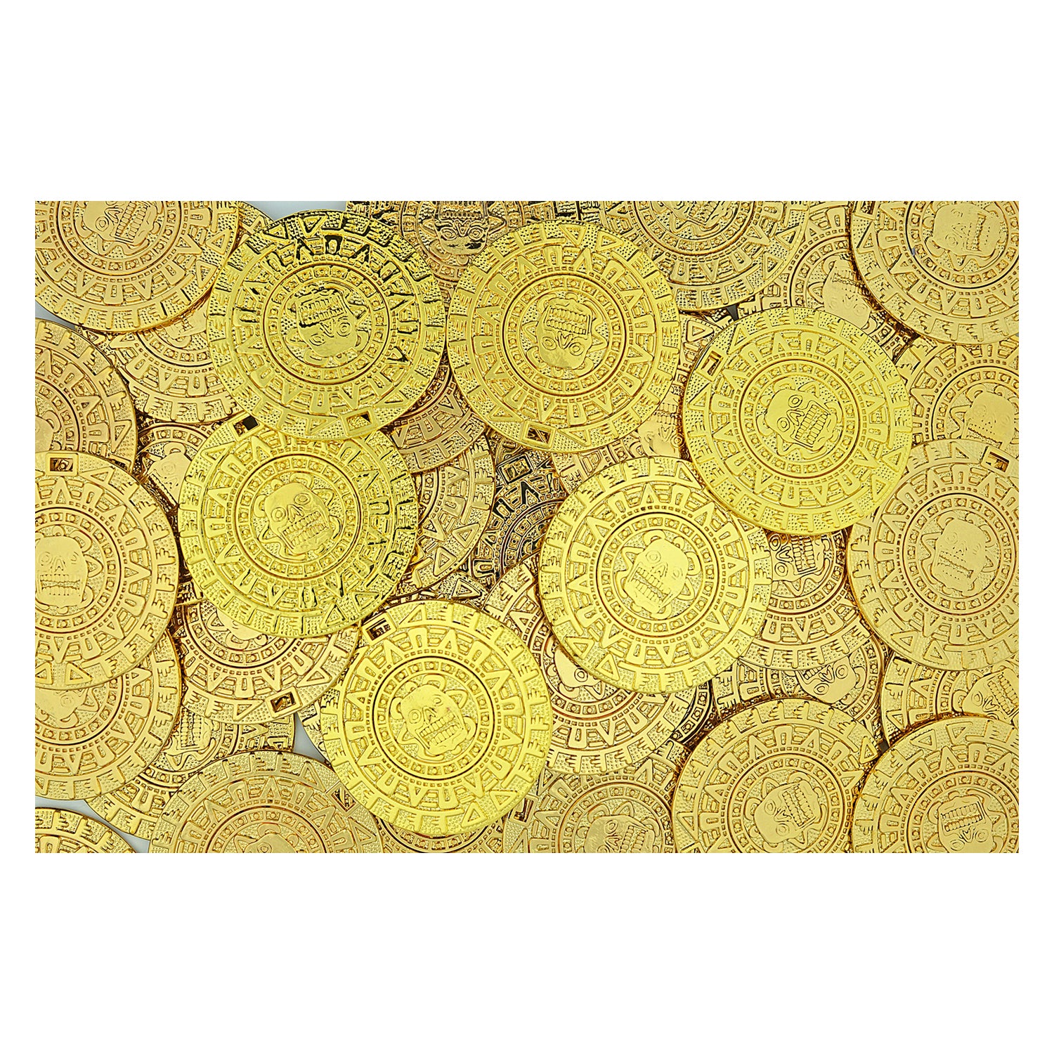 Shiny Gold Toy Metal Aztec Pirate Coins - You Choose The Quantity ...